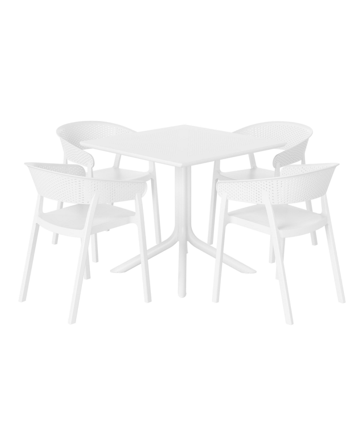Click here for 5-Piece Modern Patio Square Dining Table Set with... prices