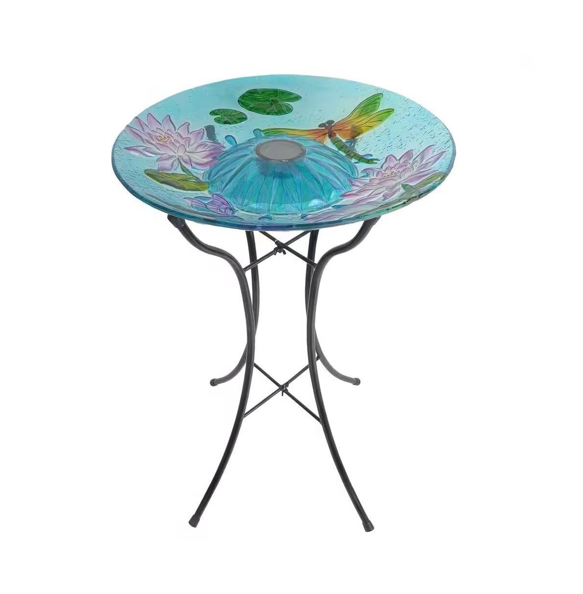 Click here for Outdoor Glass Bowl Bird Bath with Metal Stand and... prices