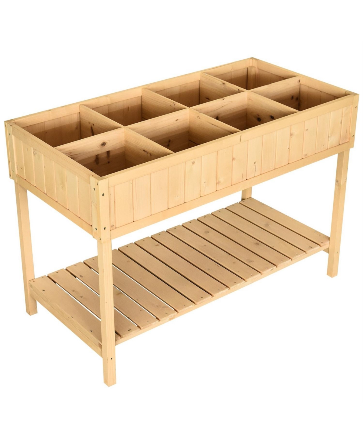 Click here for Farmhouse Fir Wooden Raised Garden Planter Box for... prices