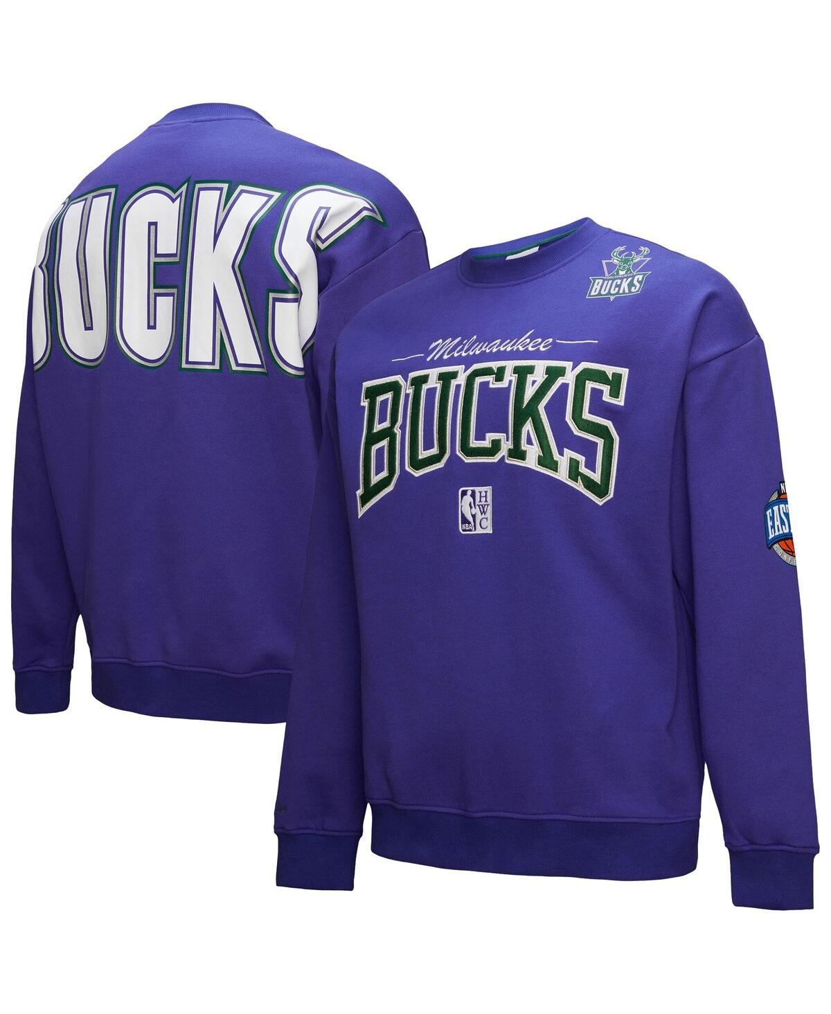 Click here for Mitchell & Ness Mens Purple Milwaukee Bucks Hardwo... prices
