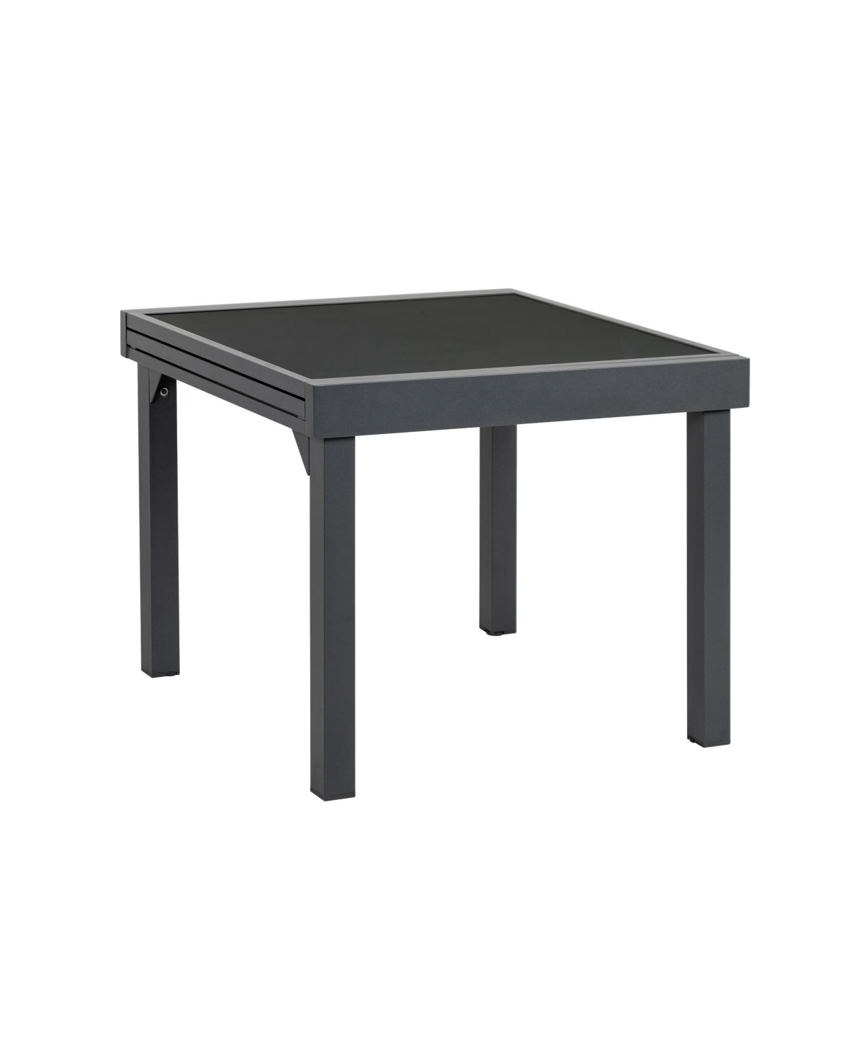 Click here for 35 Square Metal Extendable Outdoor Side Table - Gr... prices