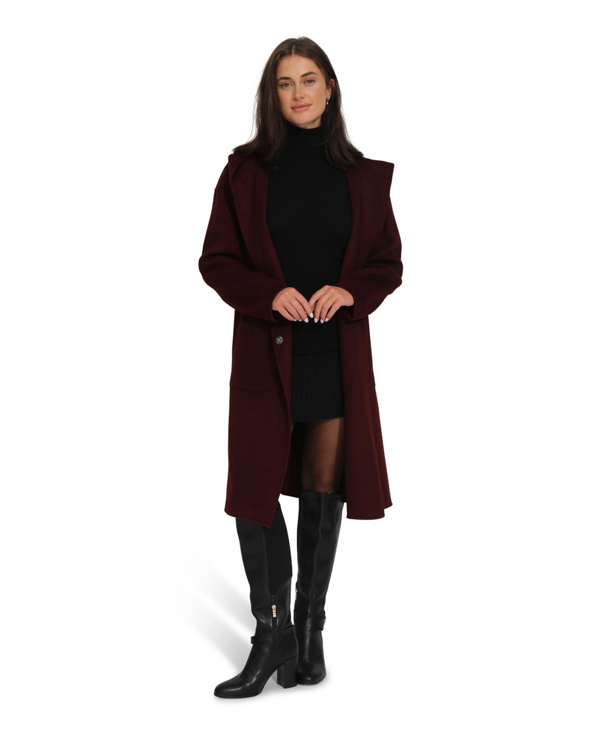 Click here for Belle & Bloom Womens Walk This Way Wool Blend Over... prices
