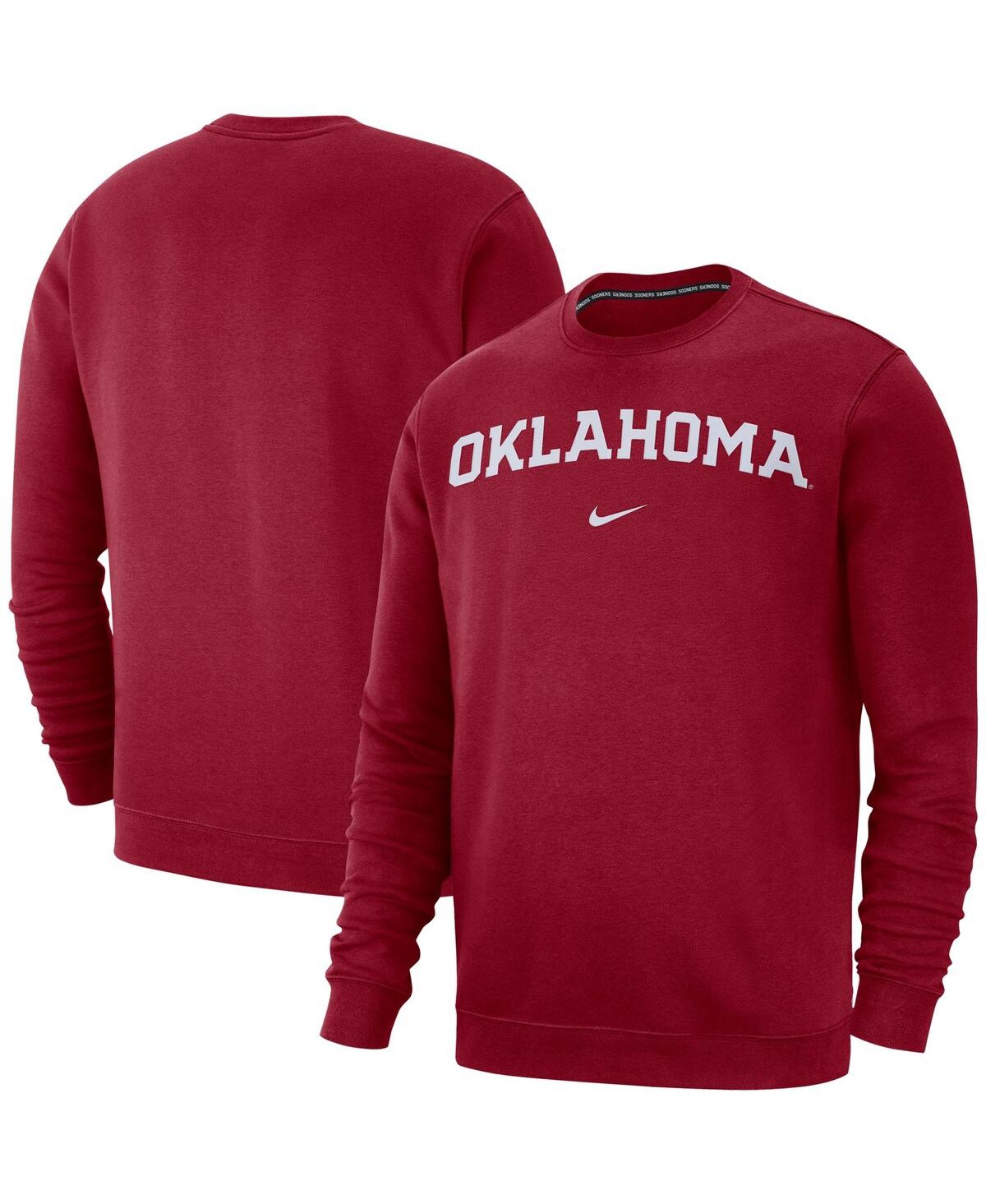 Click here for Nike Mens Crimson Oklahoma Sooners Club Fleece Swe... prices