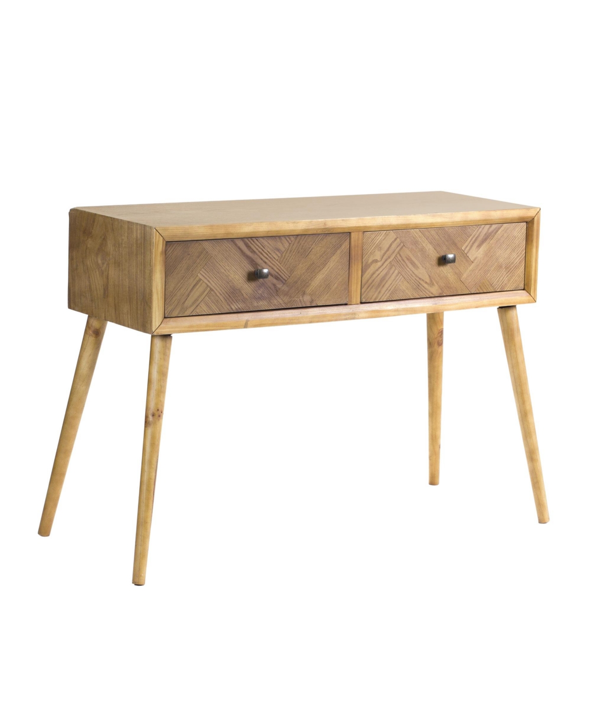 Click here for Wood End Table with Two Drawers – Perfect f... prices