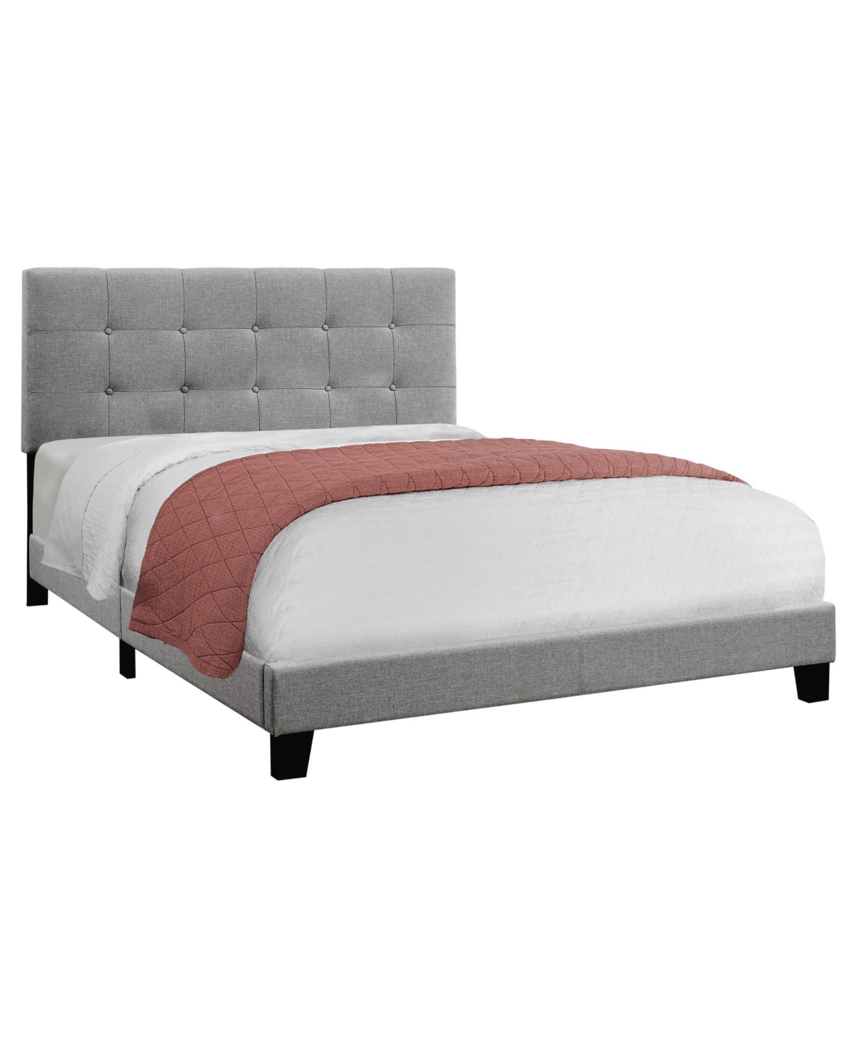 Click here for Upholstered Bed Frame with Padded Headboard for Be... prices