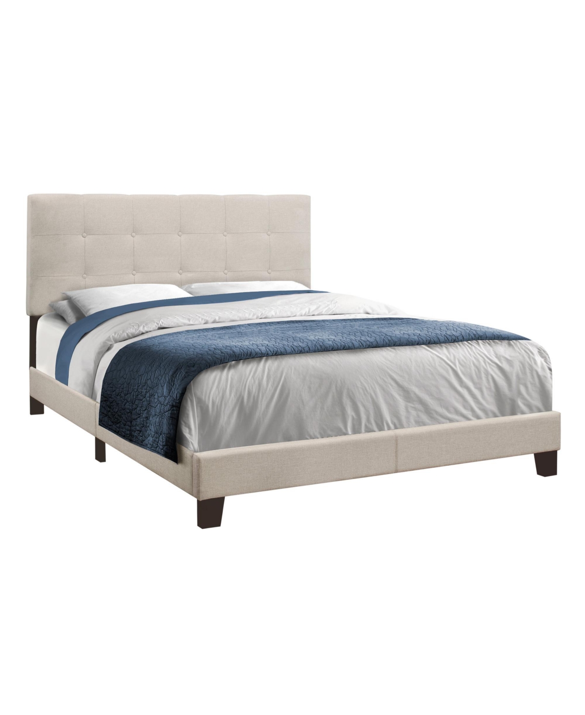 Click here for Upholstered Bed Frame with Padded Headboard for Be... prices