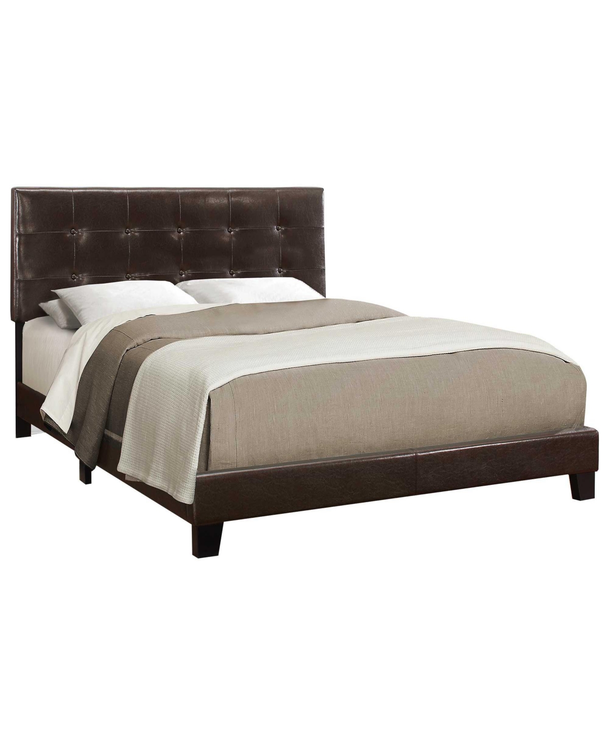 Click here for Upholstered Bed Frame with Padded Headboard for Be... prices