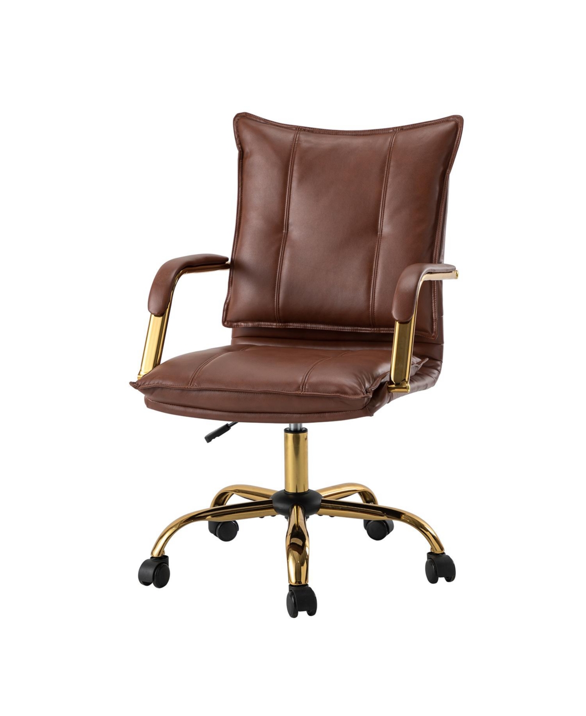 Click here for Modern Home Office Desk Chair with Golden Legs - B... prices