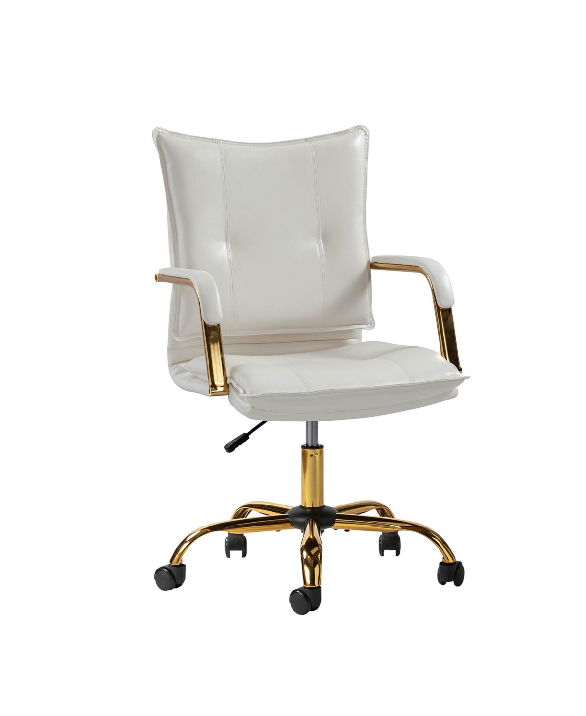 Click here for Modern Home Office Desk Chair with Golden Legs - W... prices