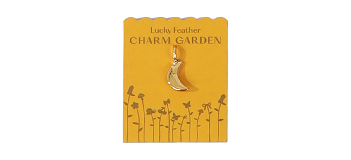 Click here for Lucky Feather Charm Garden - Gold - Moon Charm prices