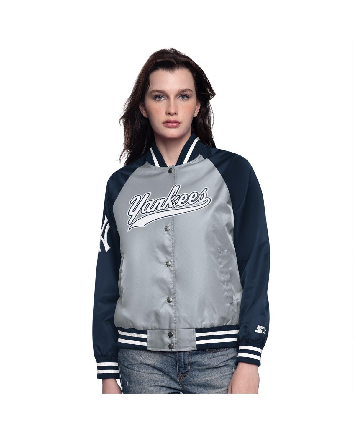 Click here for Starter Womens Gray/Navy New York Yankees Home Run... prices