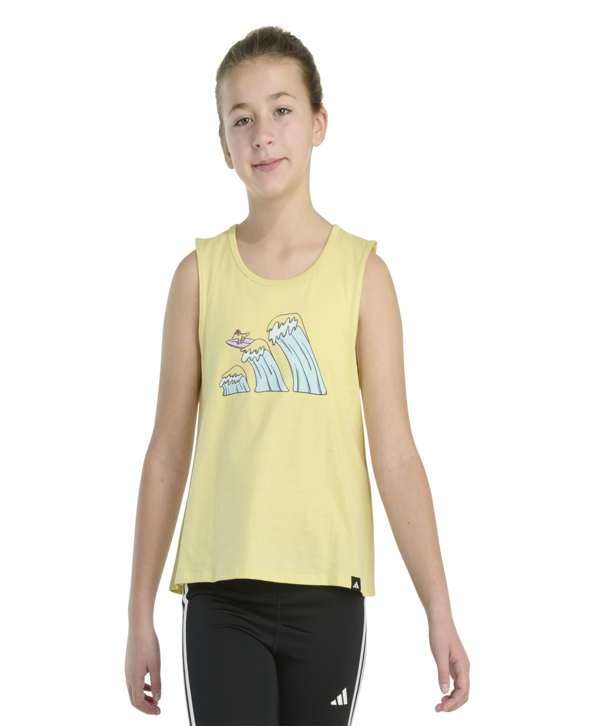 Click here for adidas Big Girls Sleeveless Swing Tank Top - Powde... prices