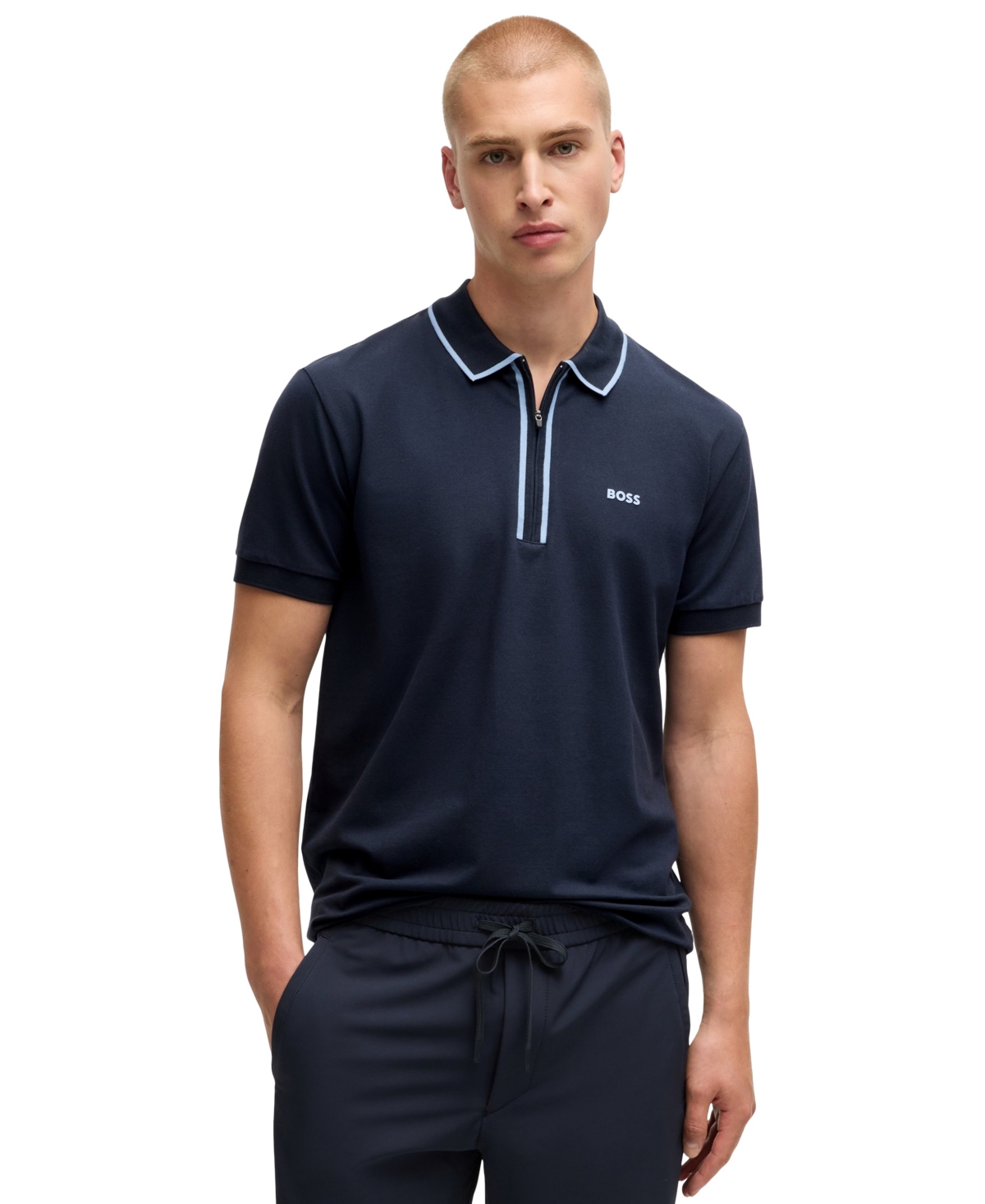 Click here for Boss by Hugo Boss Mens Contrasting Stripes Polo -... prices