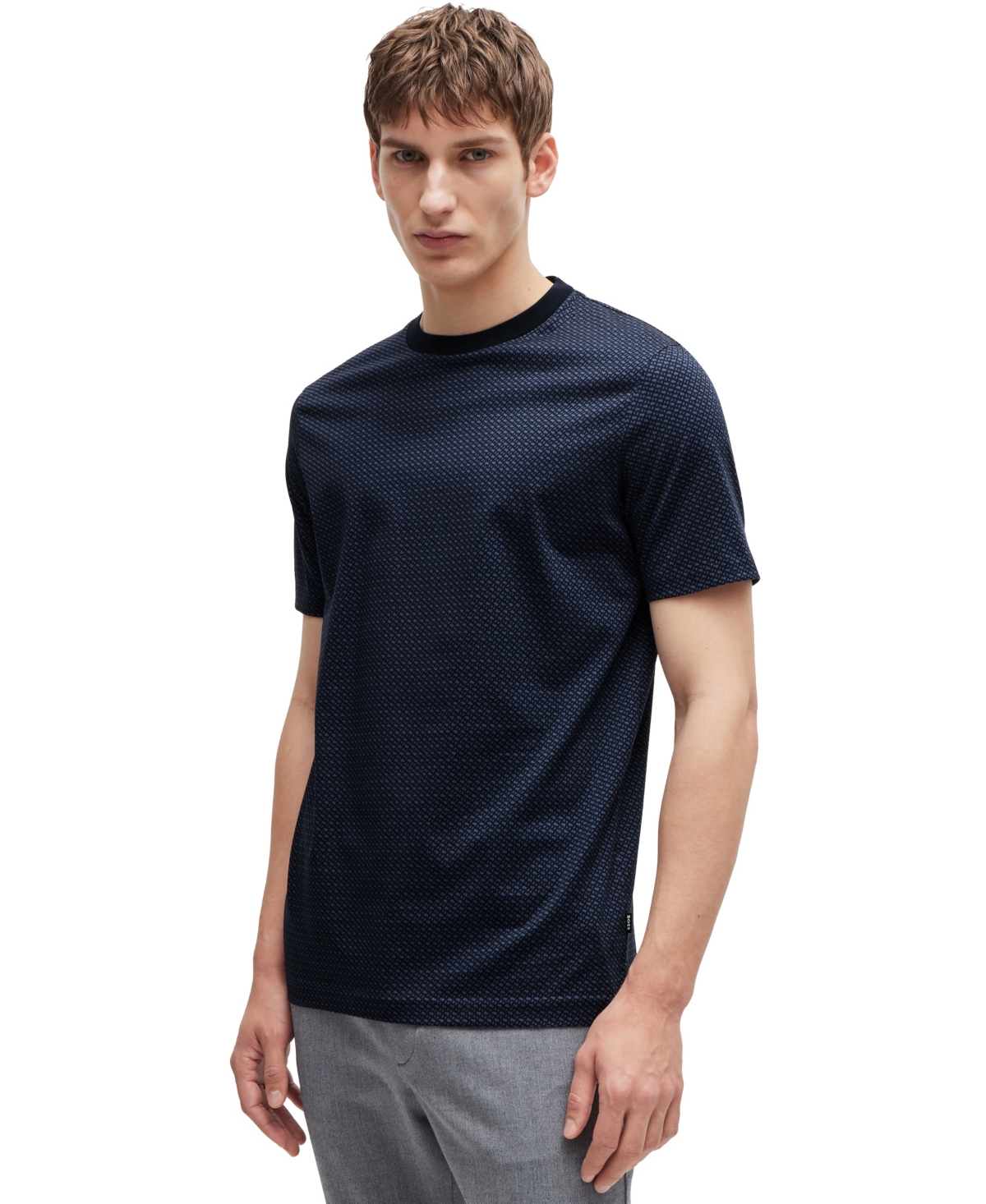 Click here for Boss by Hugo Boss Mens Two-Tone Monogram T-Shirt -... prices