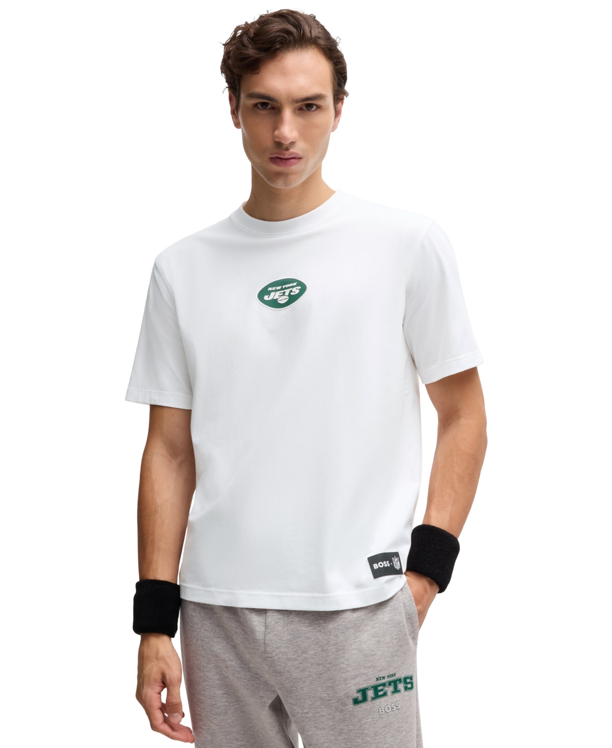 Click here for Hugo Boss X Nfl Branded Mens T-Shirt - Jets White prices