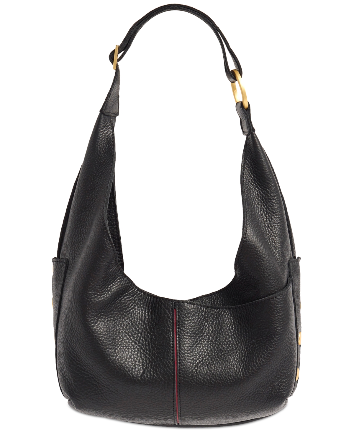 Click here for Hammitt Womens Tom Zip Small Leather Hobo Bag - Bl... prices