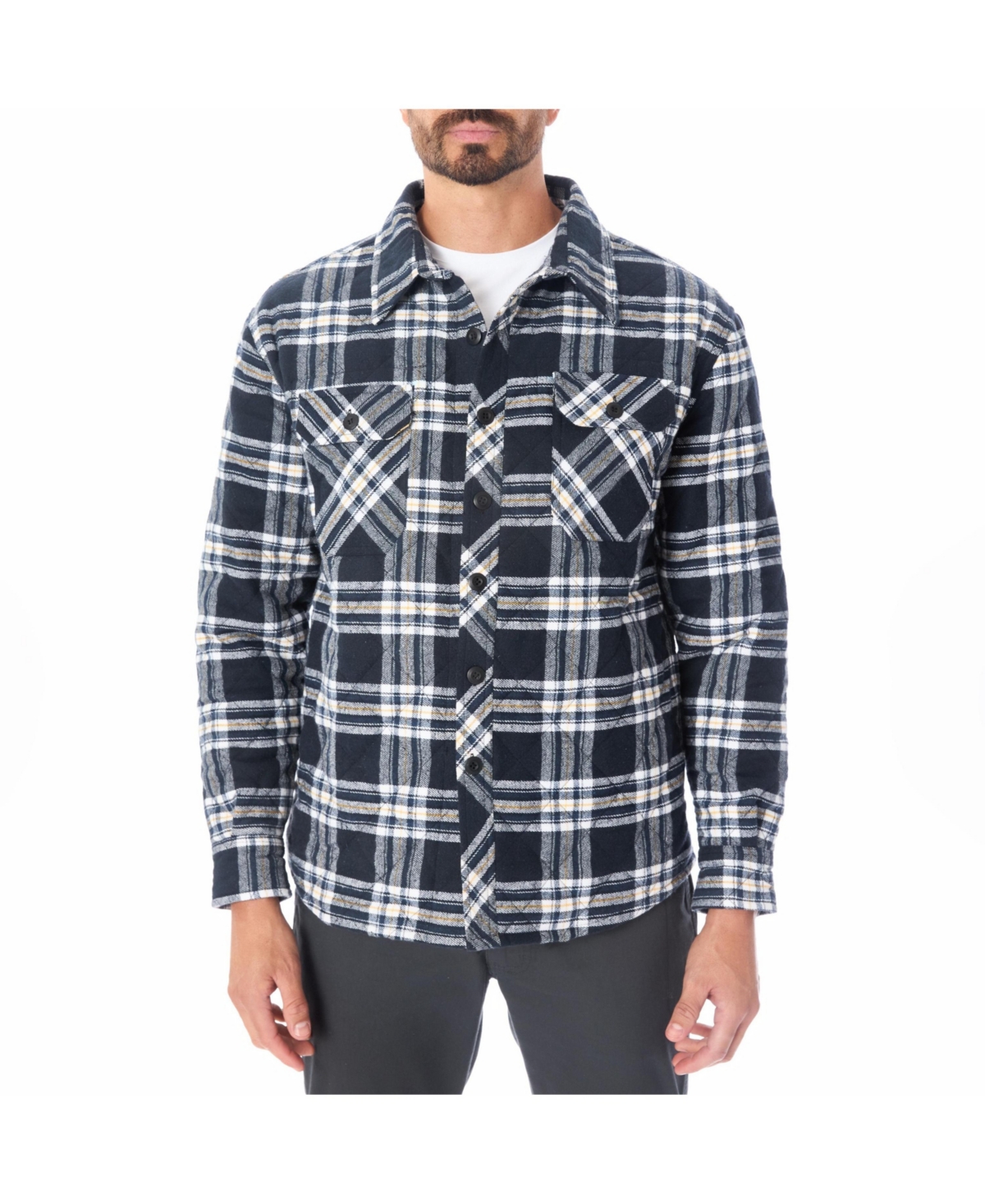 Click here for Smiths Workwear Mens Quilted Flannel ShirtJack - N... prices