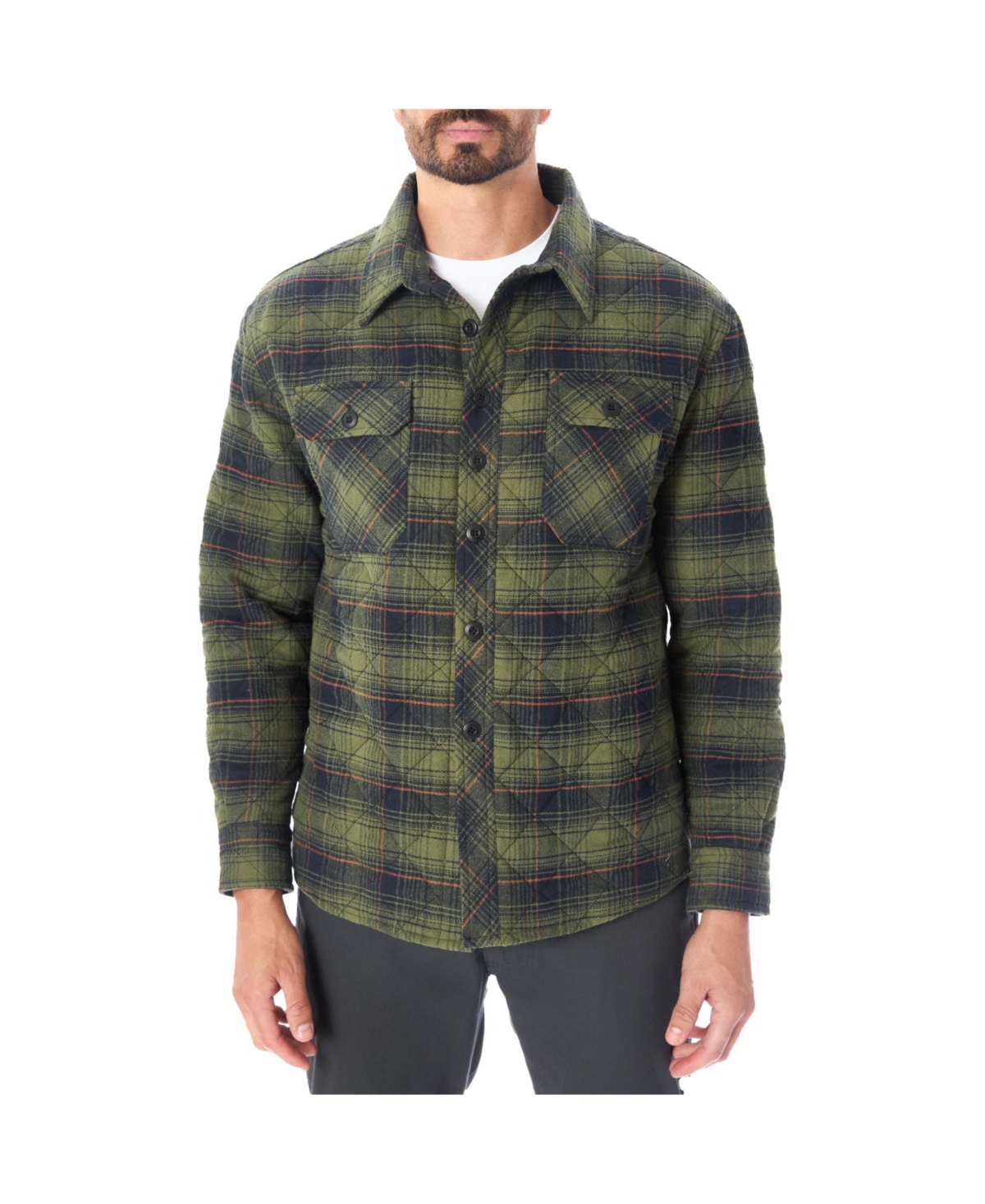 Click here for Smiths Workwear Mens Quilted Flannel ShirtJack - O... prices
