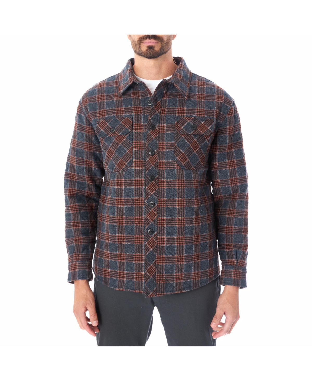 Click here for Smiths Workwear Mens Quilted Flannel ShirtJack - R... prices