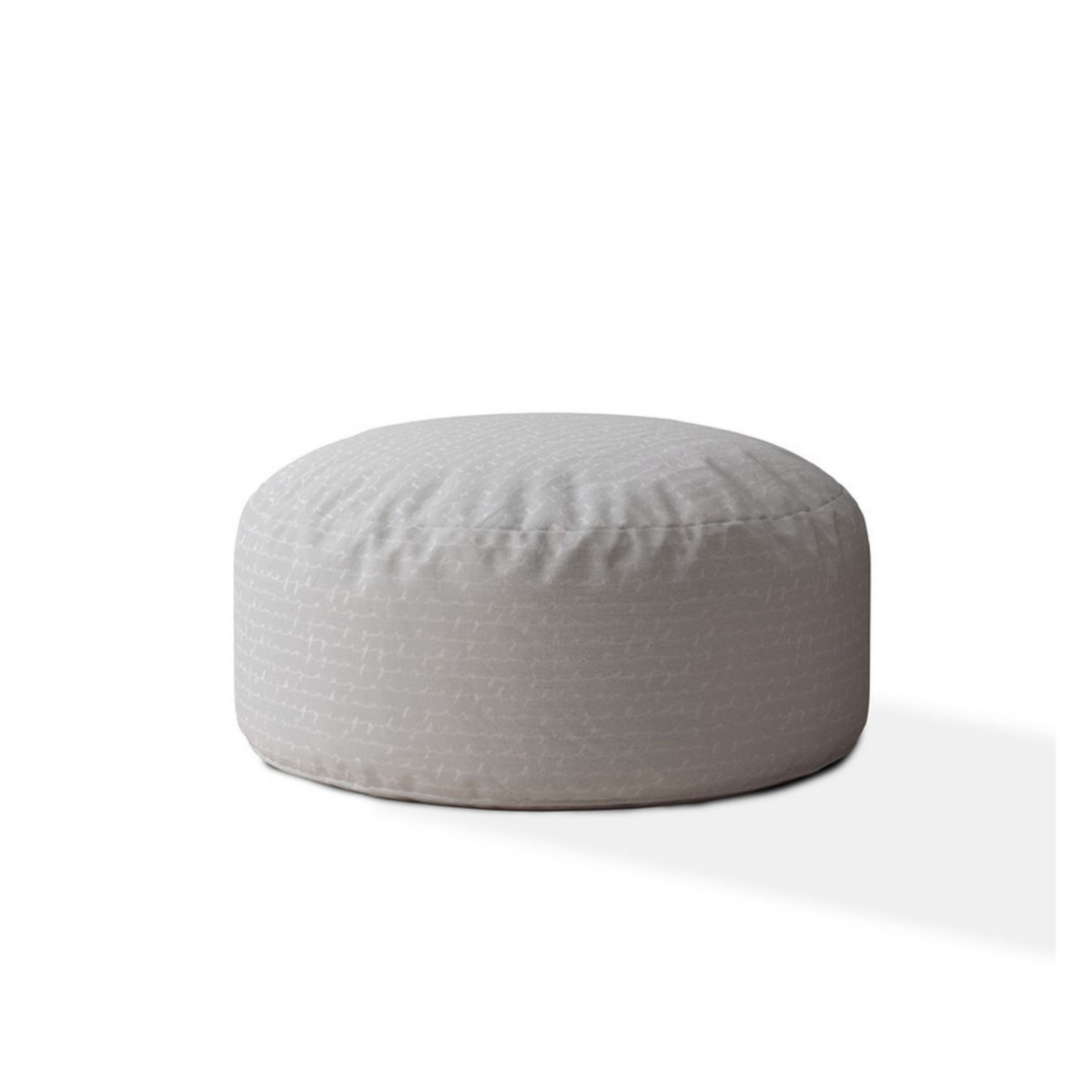 Click here for Textured Cotton Round Pouf Ottoman – Comfor... prices