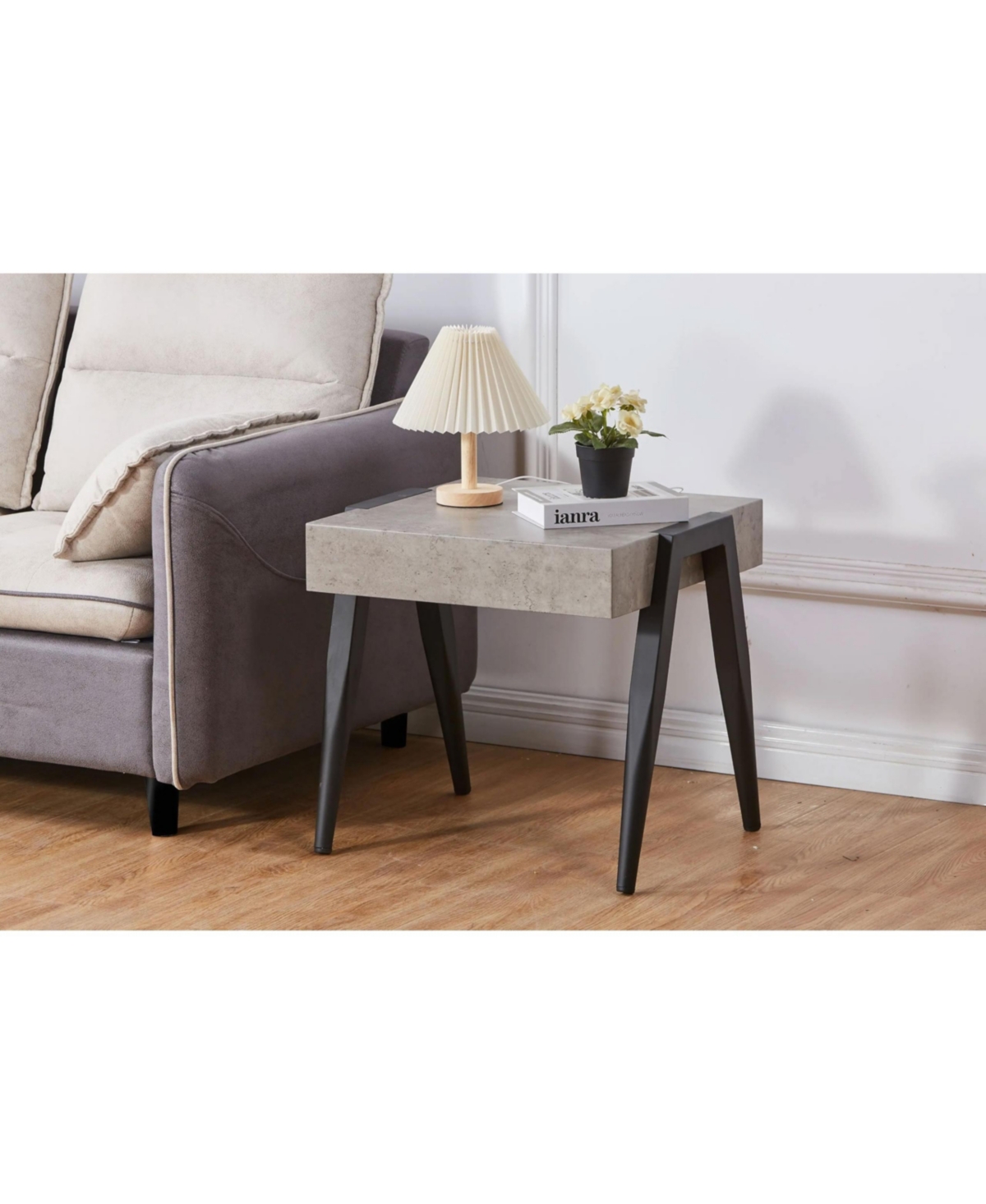 Click here for Kings Brand Furniture Camden Marble-Style Wood Sid... prices