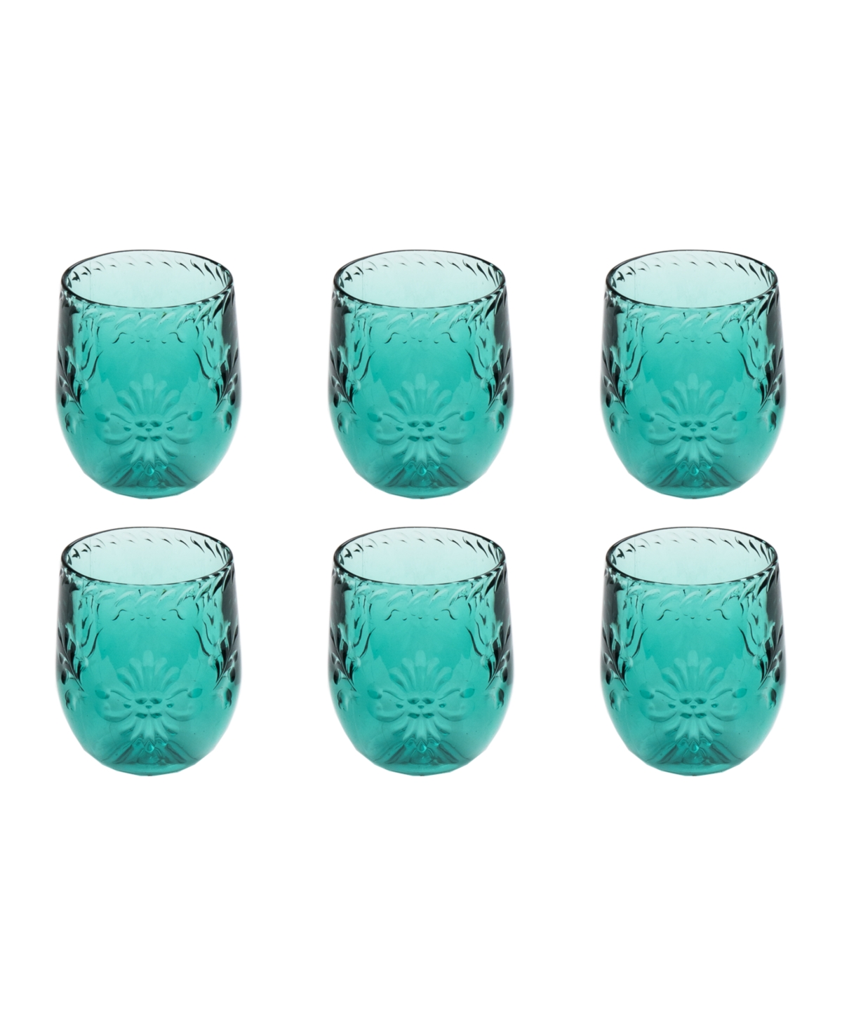 Click here for Abode Homewares Panel Jumbo Glasses  Set of 6 - Te... prices