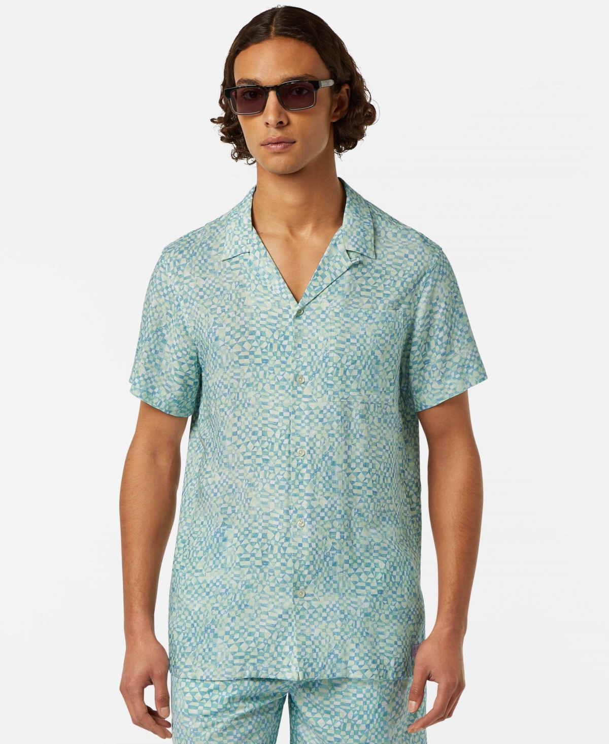 Click here for Scotch & Soda Mens All Over Print Regular Fit Shir... prices