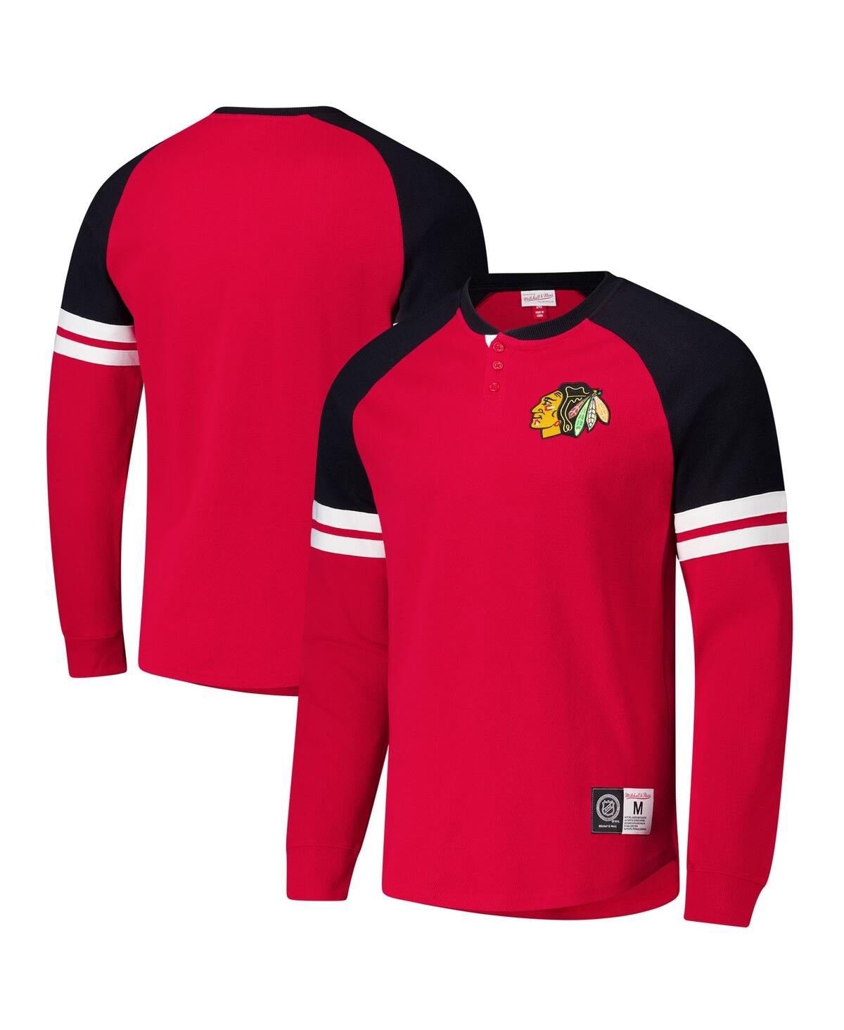Click here for Mitchell & Ness Mens Red Chicago Blackhawks Therma... prices