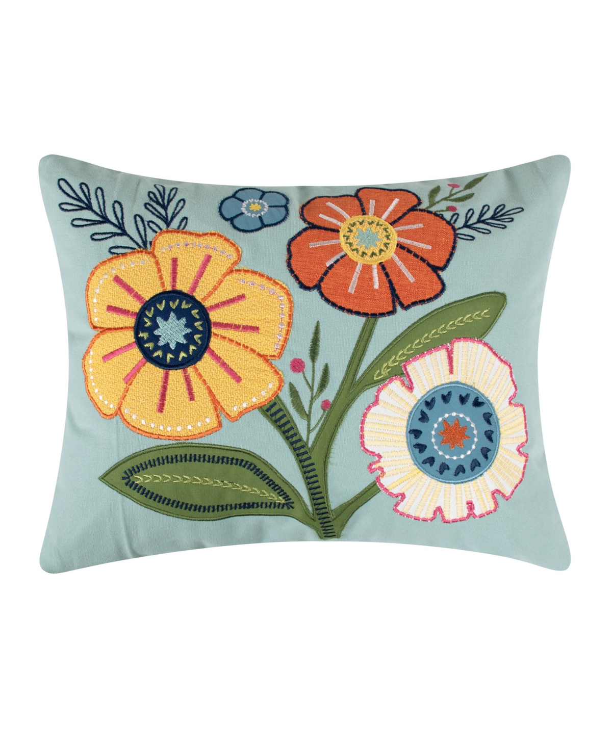 Click here for Levtex Grandiflora Garden Applique Embroidered Dec... prices