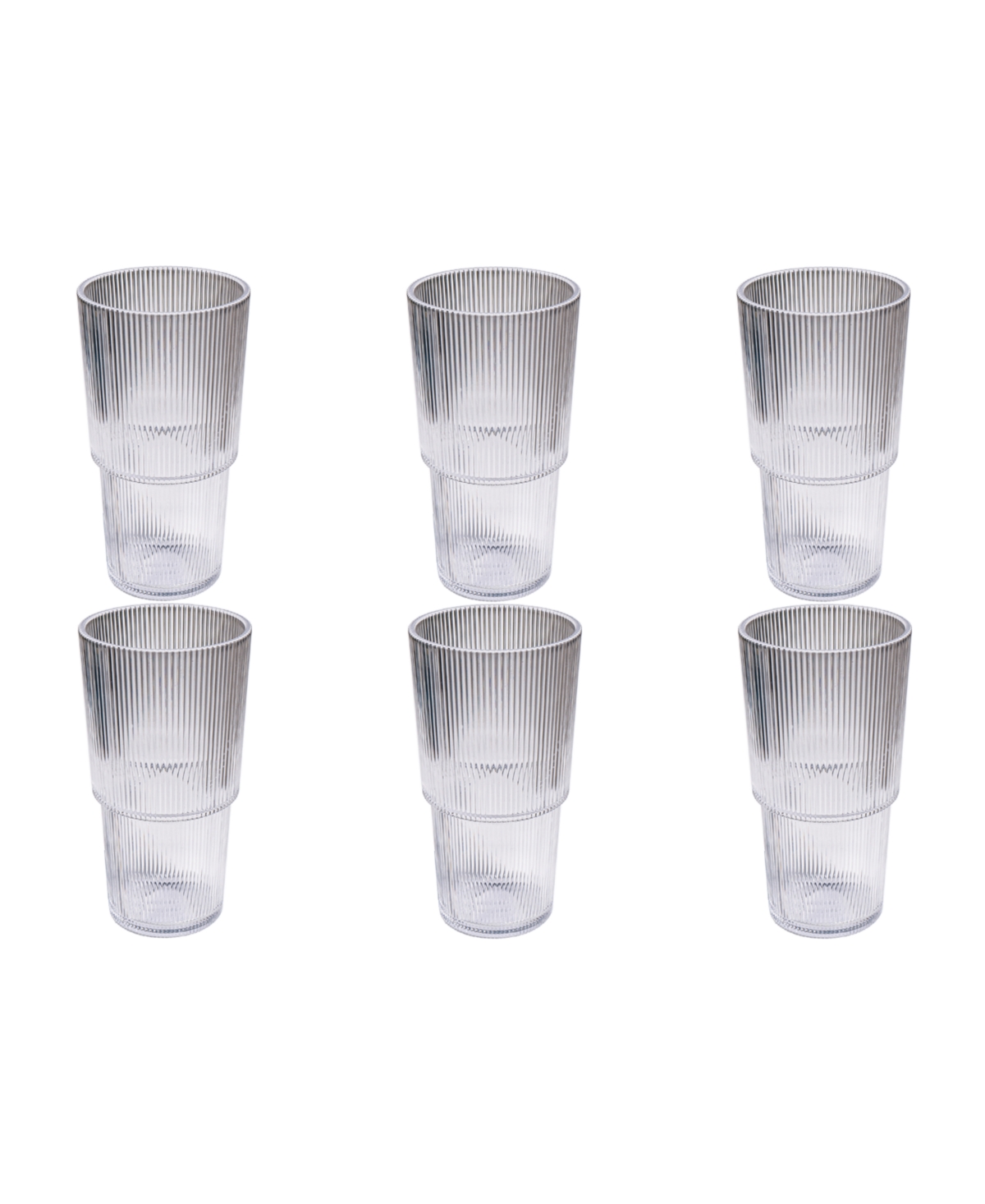 Click here for Abode Homewares Fine Ribbed Jumbo Glasses  Set of... prices