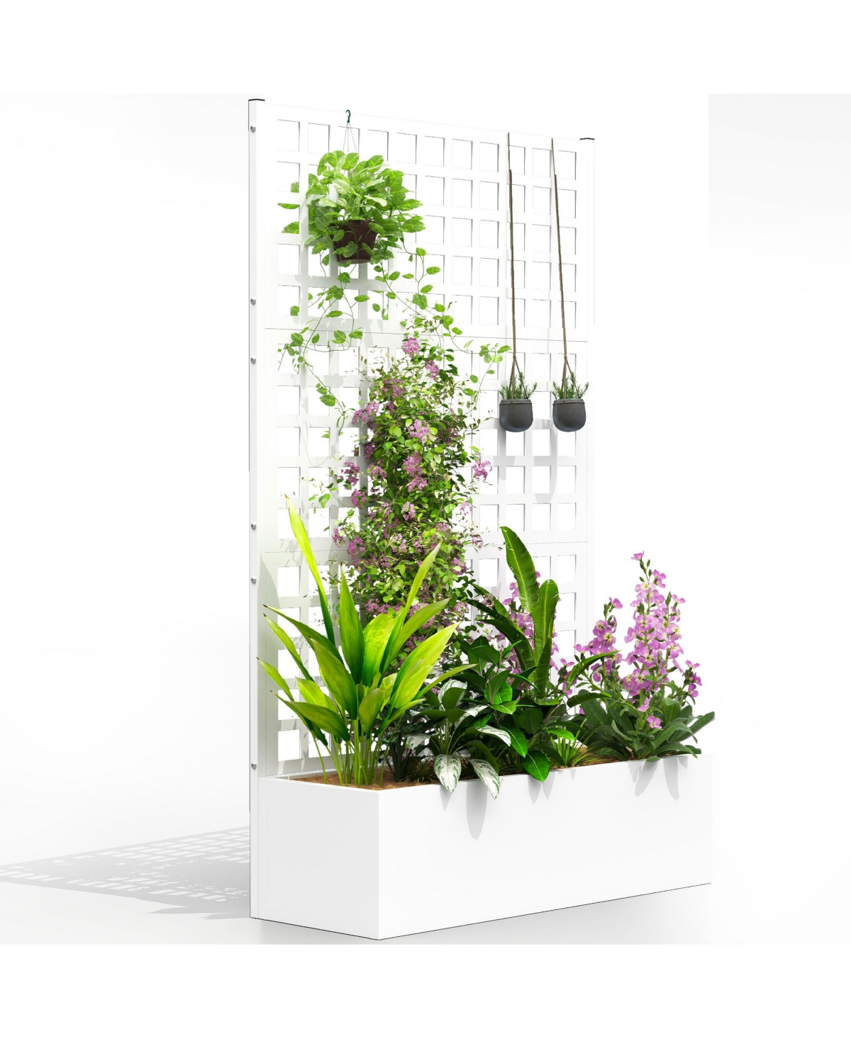 Click here for Outsunny Metal Planter Box with Trellis  Drain Hol... prices