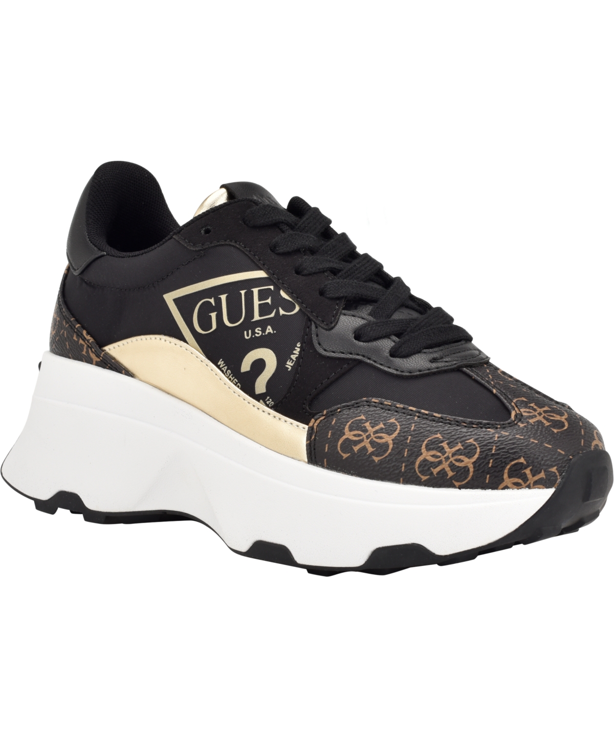 Click here for Guess Womens Calebb Chunky Platform Fashion Sneake... prices