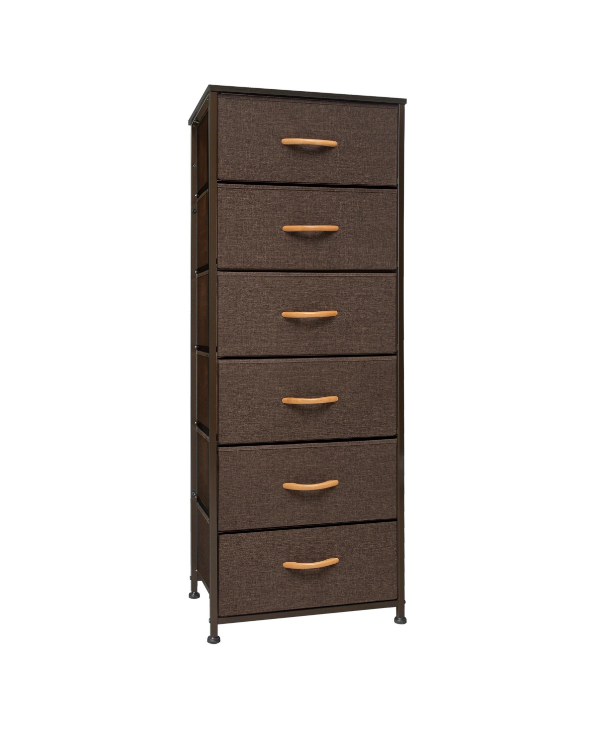 Click here for Steel and Fabric Six-Drawer Chest for Bedroom Clos... prices