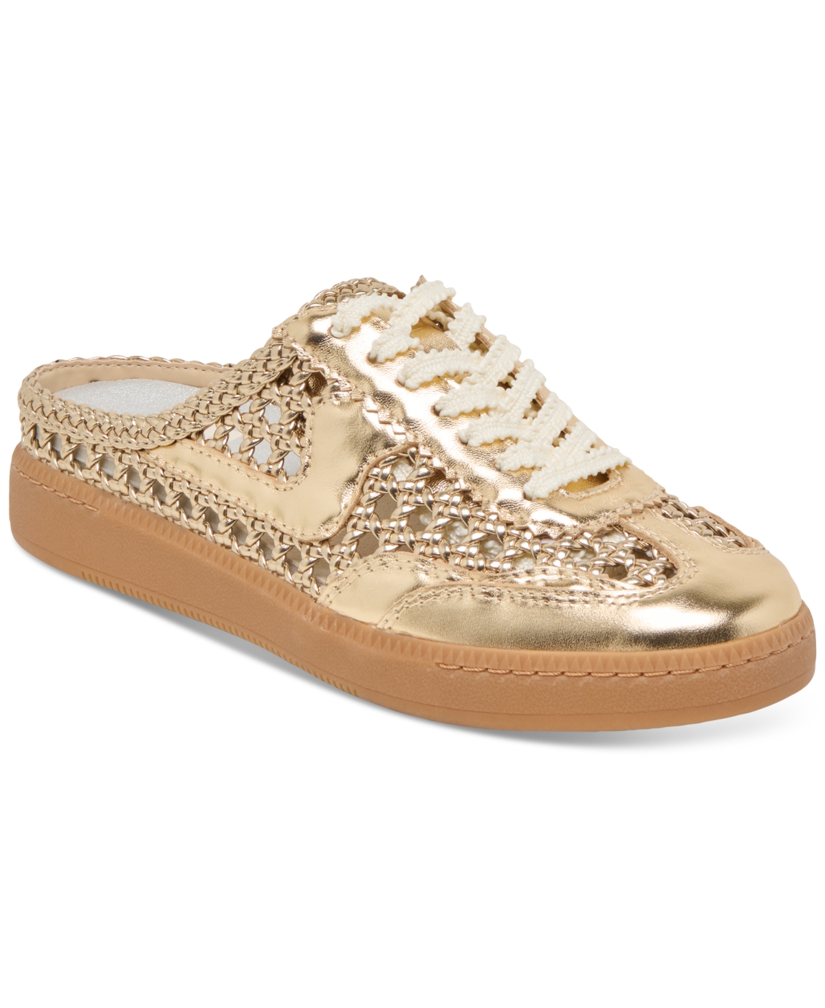 Click here for Dolce Vita Womens Notice Slide Mule Sneakers - Gol... prices