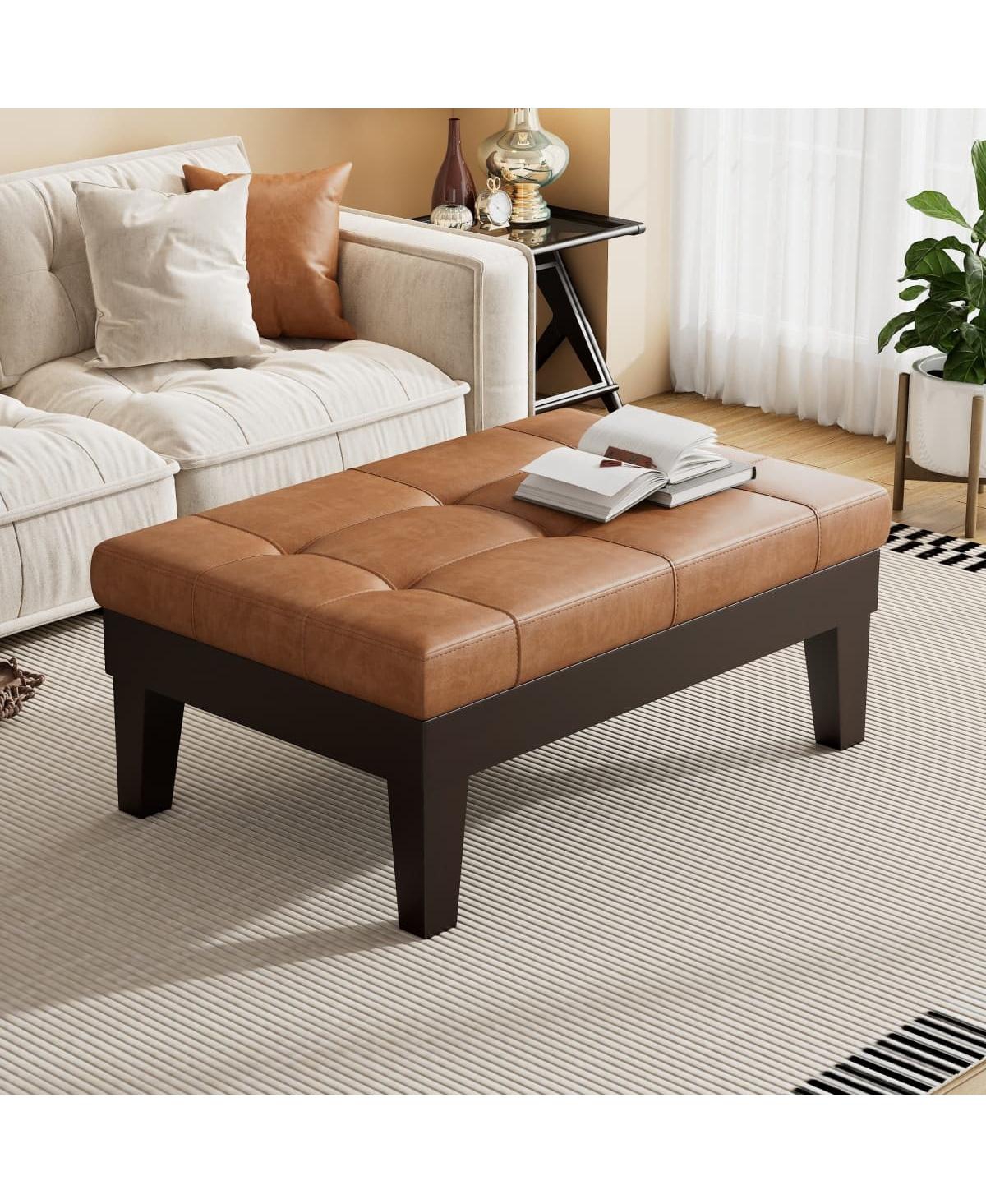 Click here for Upholstered Ottoman with Drawer and Tapered Legs M... prices