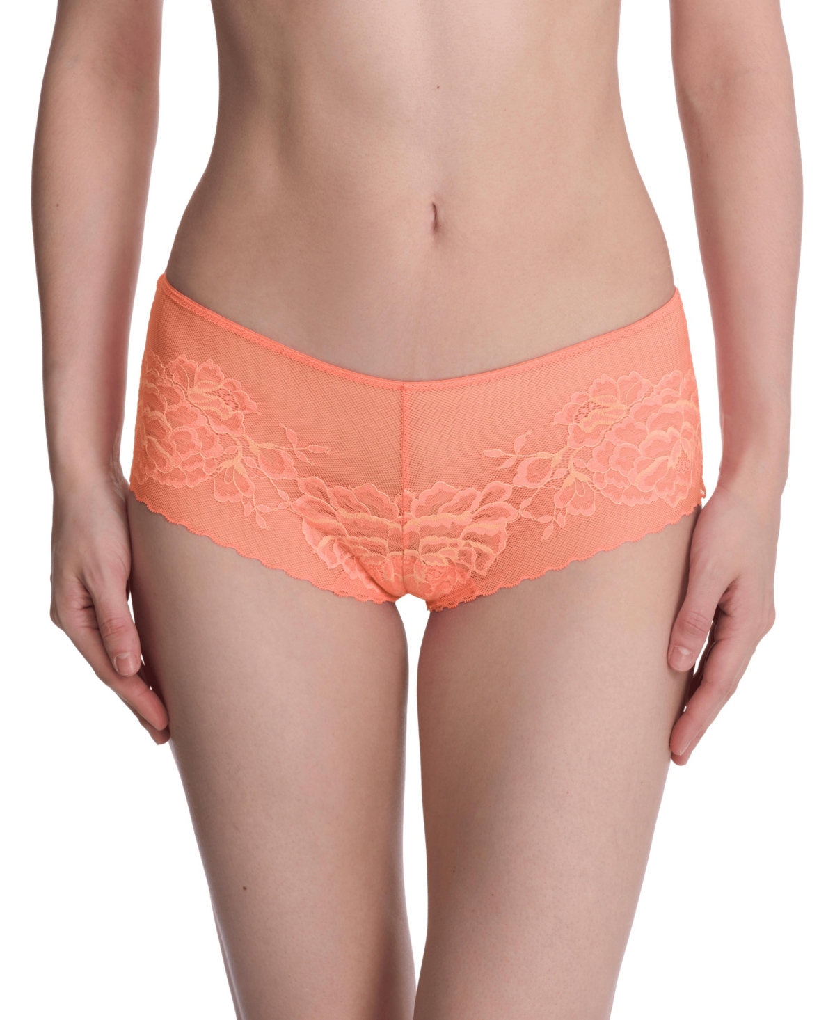 Click here for Natori Womens Flora Girl Brief - Rosy coral/aprico... prices