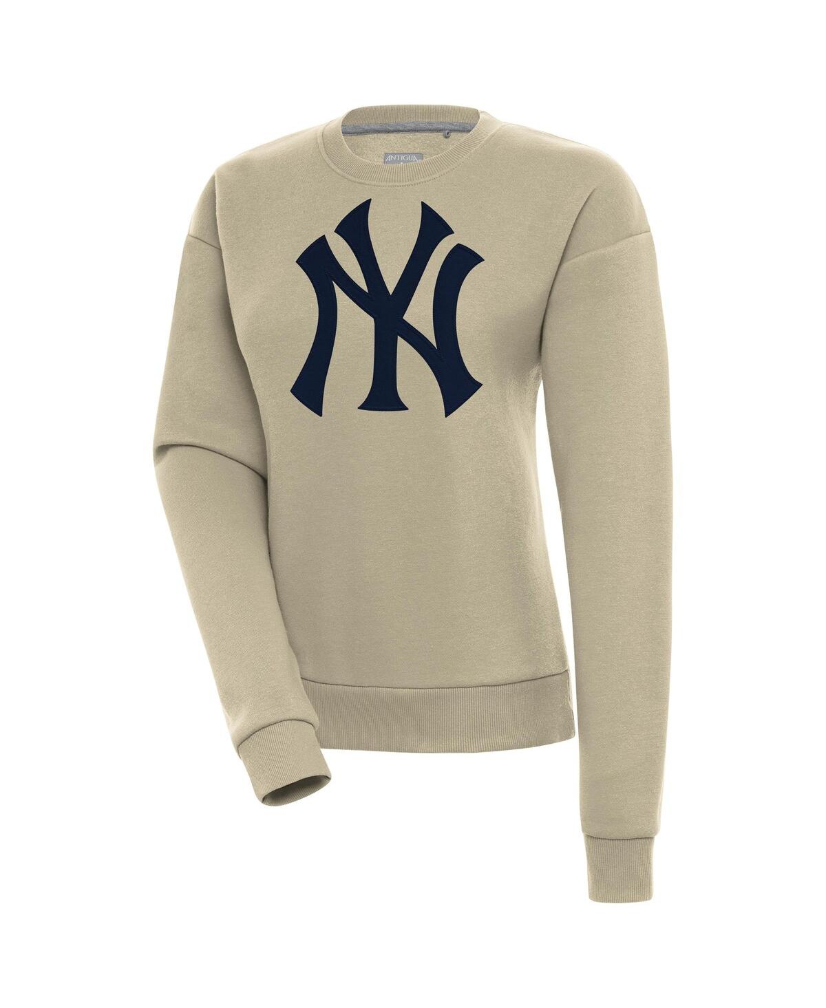Click here for Antigua Womens Khaki New York Yankees Victory Pull... prices