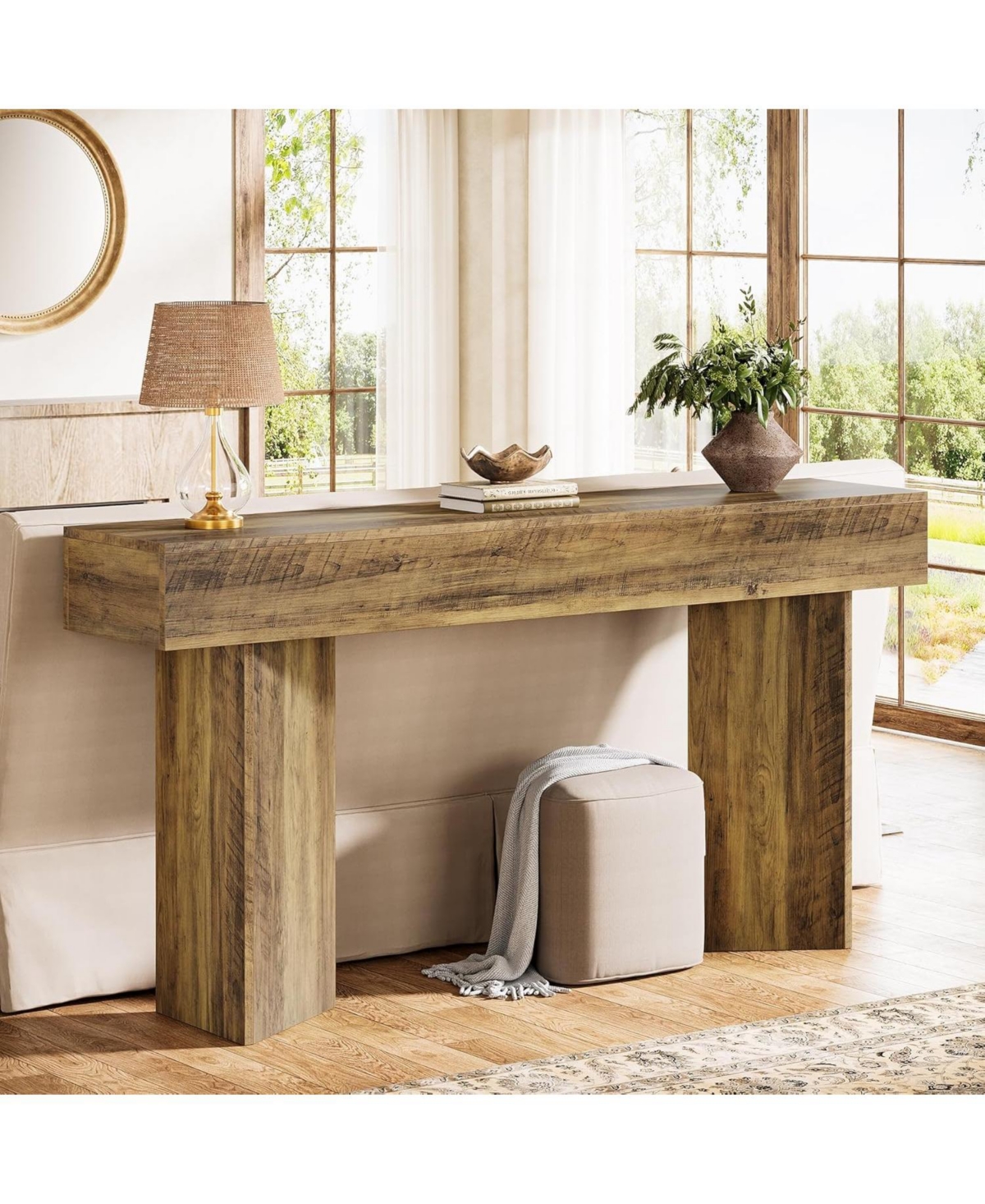 Click here for Tribesigns 63-Inch Farmhouse Console Table  Narrow... prices