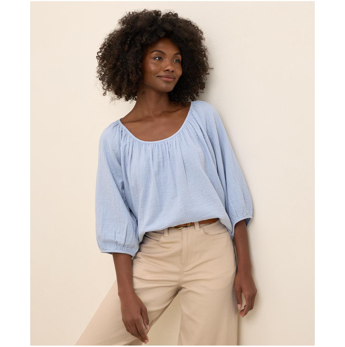 Click here for Pact Organic Cotton Coastal Double Gauze Scoop Nec... prices