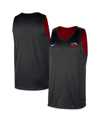 Nike Men's Red/Black Miami Heat Courtside Reversible Mesh Practice ...
