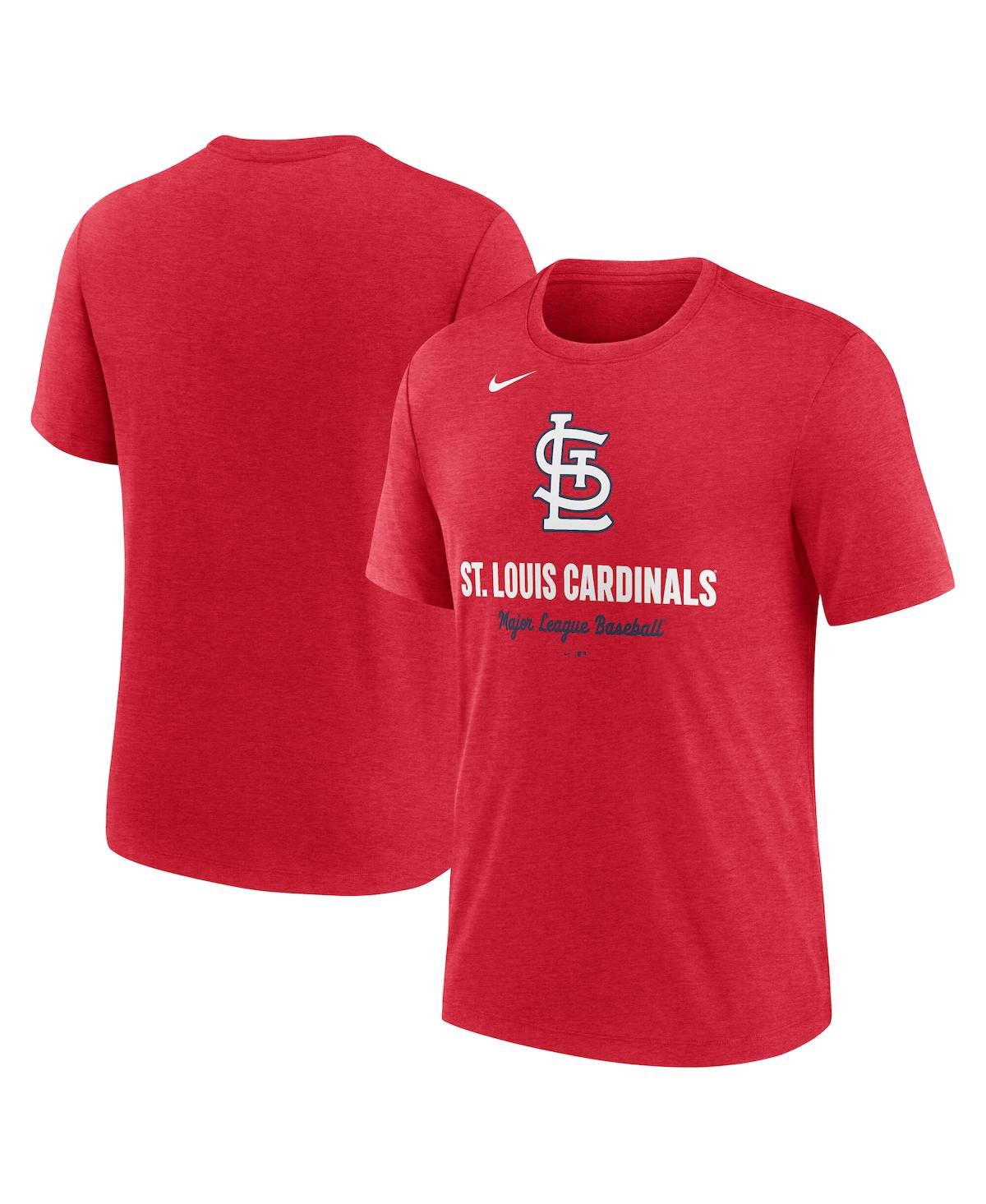 Click here for Nike Mens Heather Red St. Louis Cardinals Logo Tri... prices
