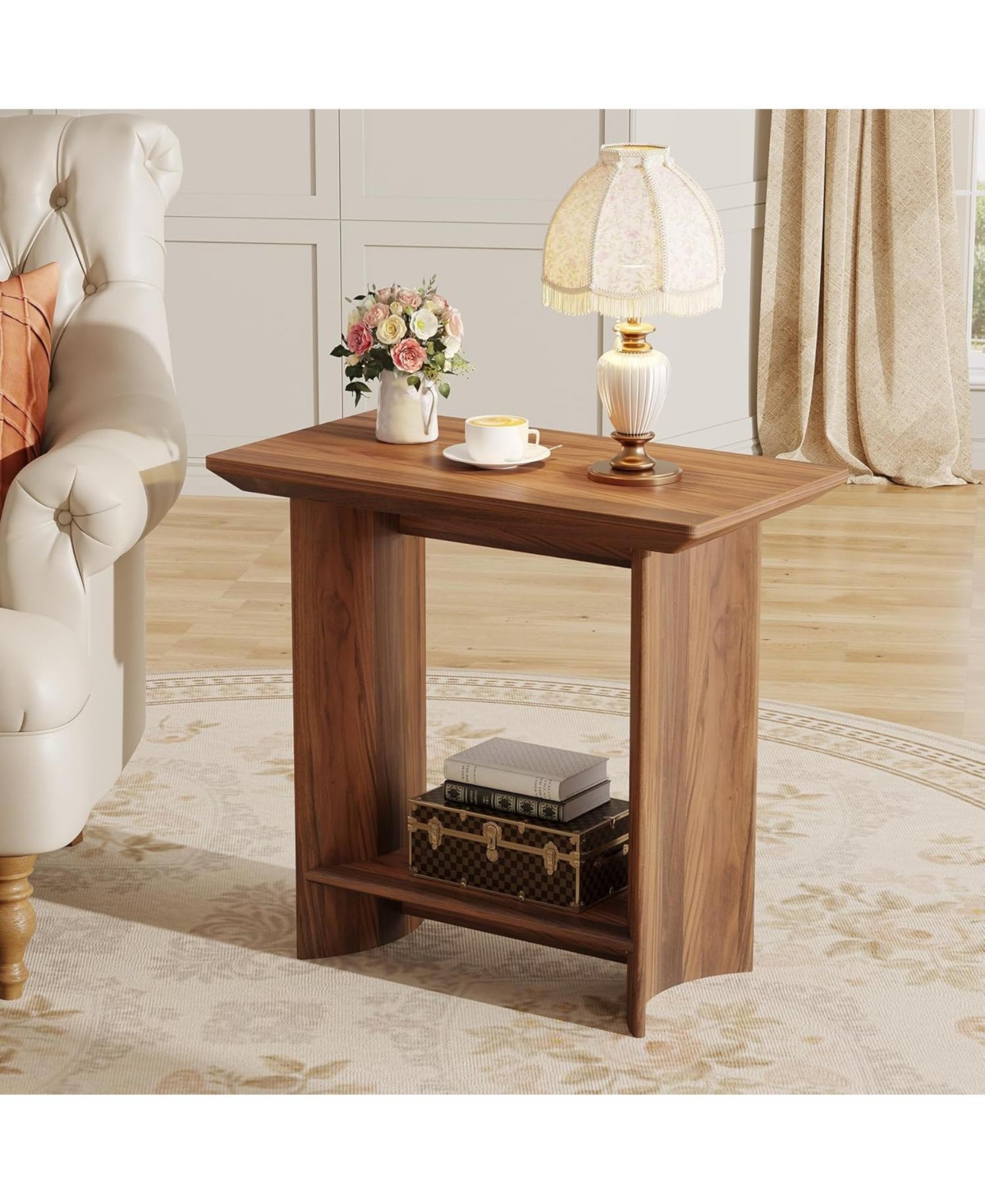 Click here for Tribesigns Narrow End Table for Living Room  2-Tie... prices