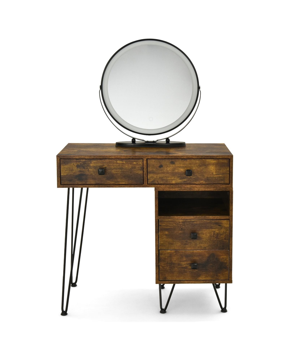 Click here for Modern Dressing Table with Storage Cabinet-Rustic... prices