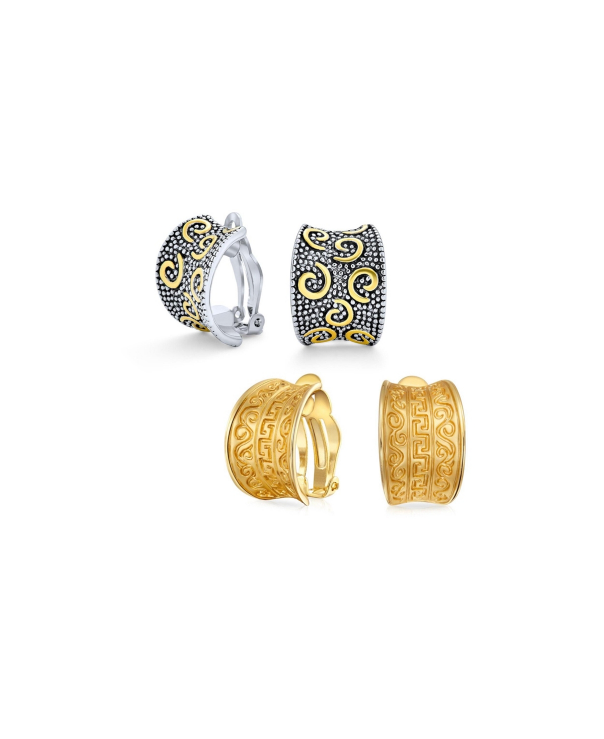 Click here for Bling Jewelry Set of 2 Egyptian Greek Bali Swirl C... prices
