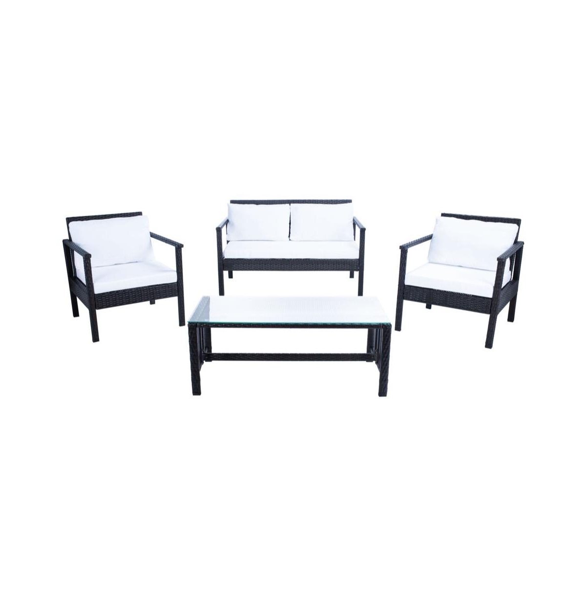 Click here for Garnen 4PC Living Set - Black/white prices