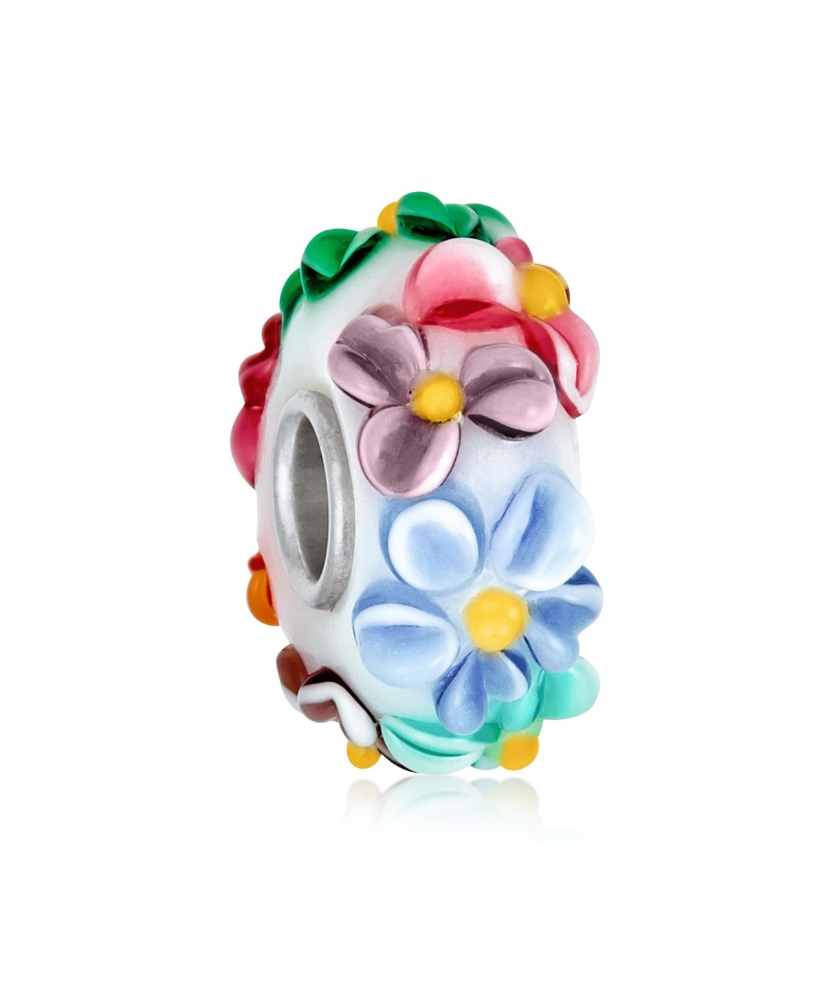 Click here for Bling Jewelry Murano Glass Charm Bead Multi-Color... prices