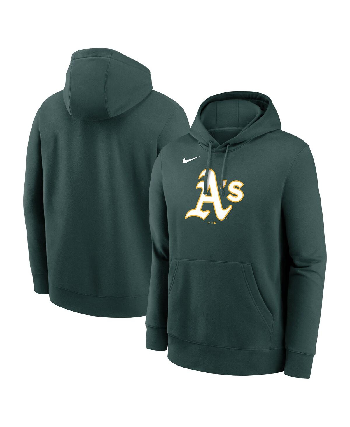 Click here for Nike Mens Green Athletics Logo Club Fleece Pullove... prices