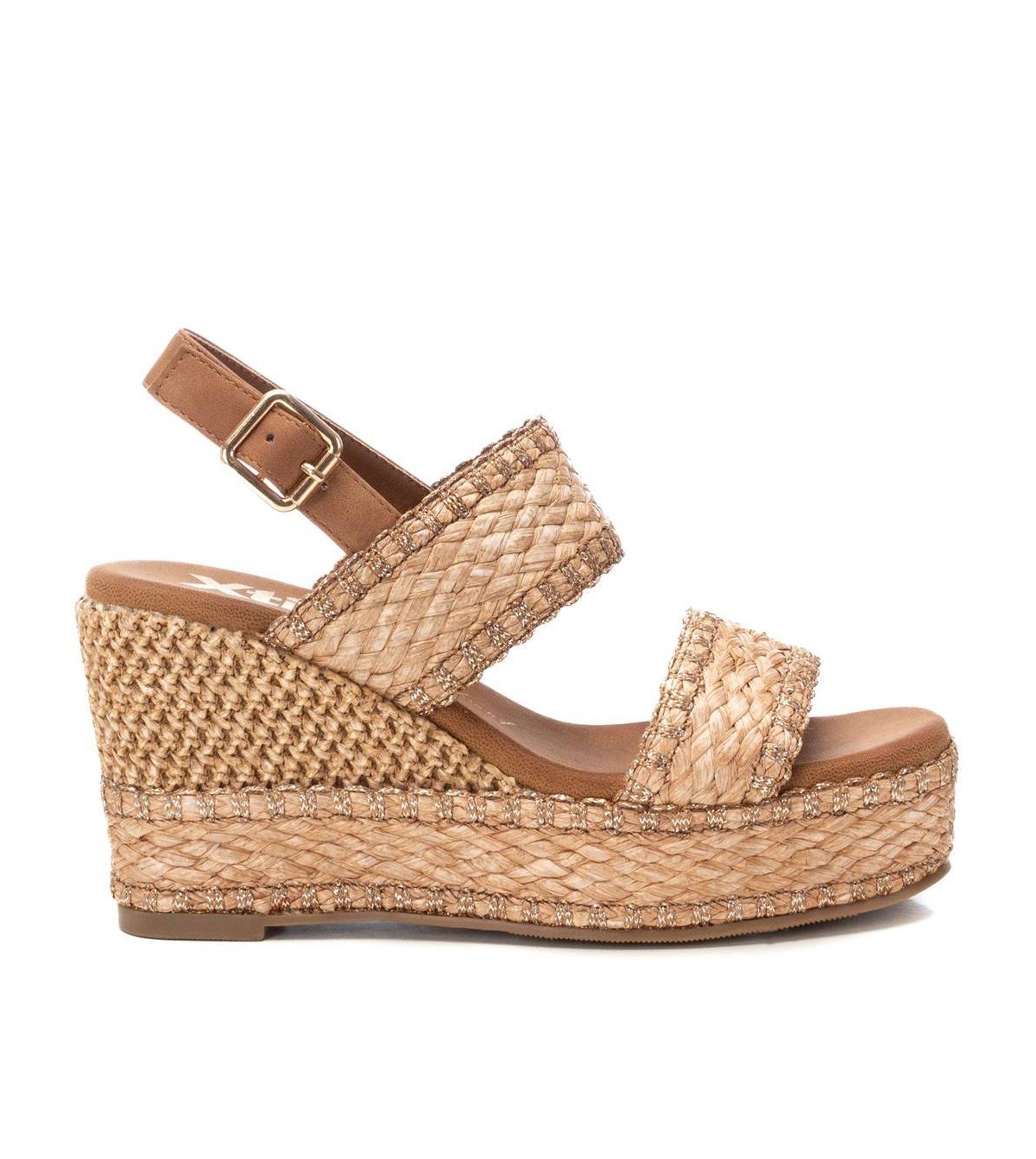Click here for Womens Wedge Sandals By Xti - Light brown prices