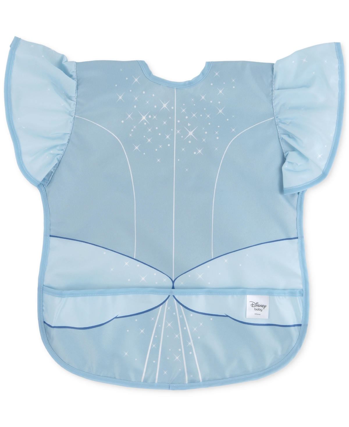 Click here for Bumkins Disney Cinderella Ruffle Apron Bib - Blue prices