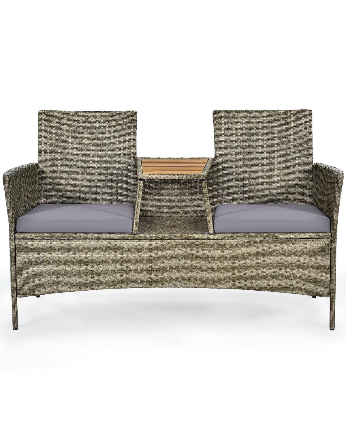 Click here for 2-Person Patio Rattan Conversation Furniture Set L... prices